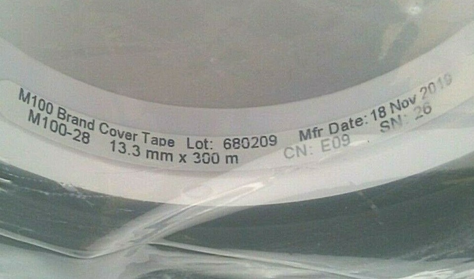 Microseal M100 Cover Tape 13.3 mm x 300 m (14 Pack) Clear | eBay