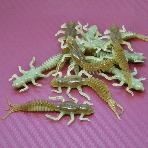 Grub Dragonfly Nymph Soft Jelly Lure Drop Shot Fishing Tackle Bait Jig ...