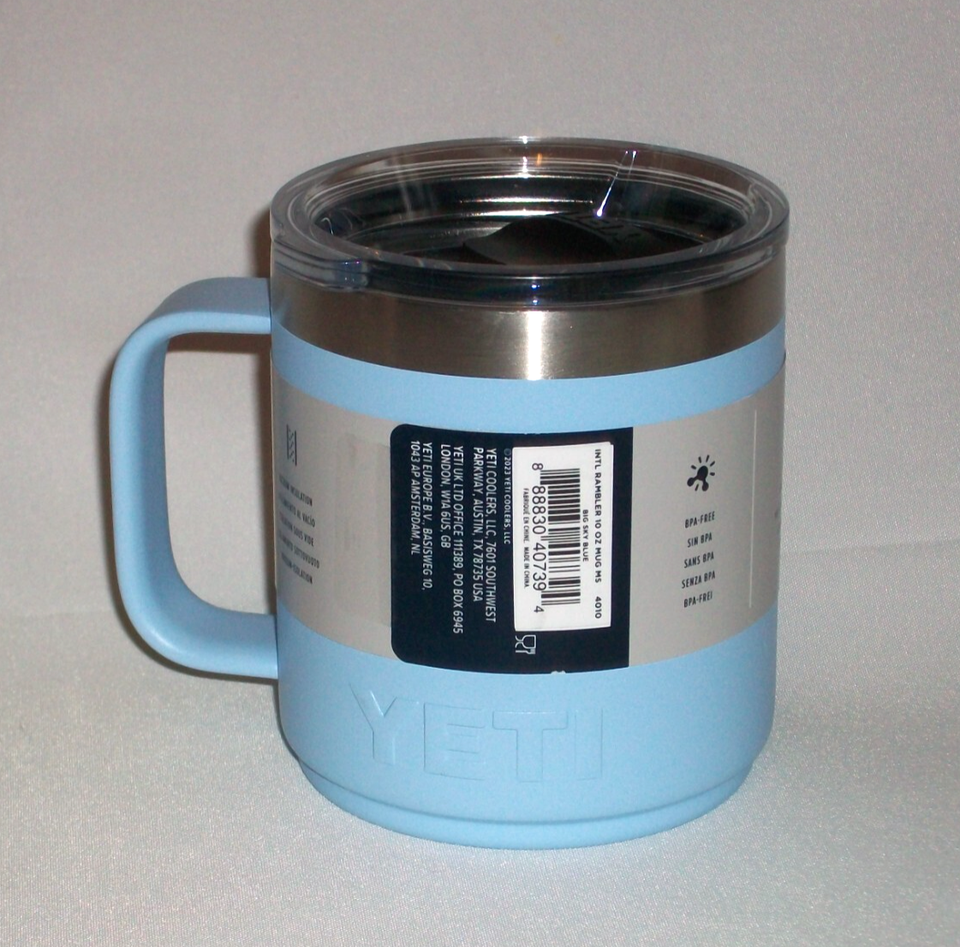 YETI Rambler 10oz (295ml) Thermal Travel Mug in Light Blue | eBay UK