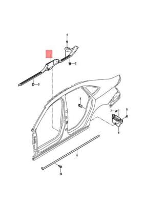 Genuine VW Jetta Vento BU3 Sill Trim Strip Left 17A853371A82V | eBay