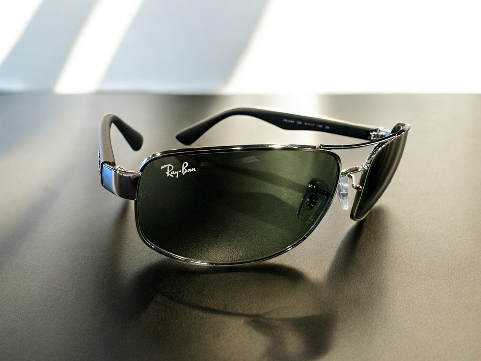 Ray Ban RB3445-004 Sunglasses Silver Metal Full Rim | eBay