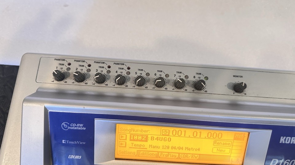 Korg D1600 Digital Recording Studio Pro Audio Equipment Multitrack 16 ...