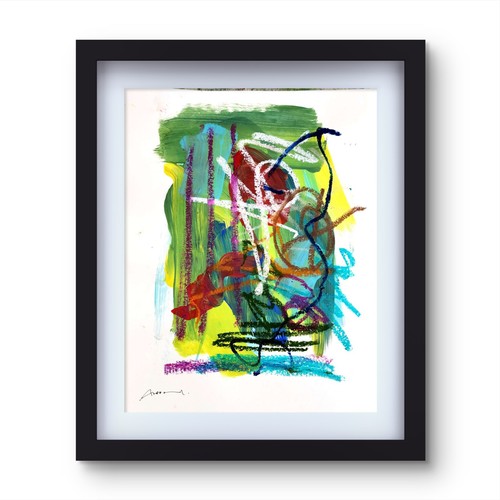 Aleph Original Art 14x11 Abstract Expressionist Painting On Gallery ...