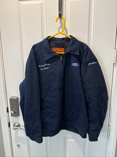 Vintage 70's/80's Ford Mechanic Navy Blue Size 2XL Red Cap Jacket | eBay