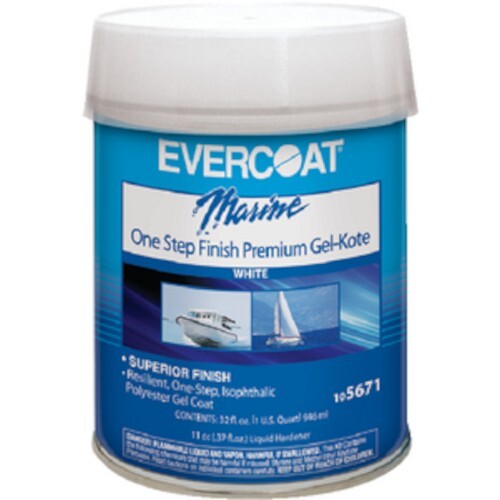 Evercoat Marine One Step Finish Premium Gel-Kote, White - Quart | eBay