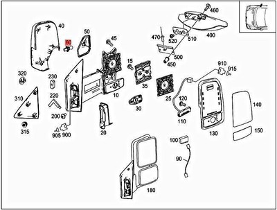 Genuine MERCEDES 906 5-t Box 906 Bus Lamp support 0008201277 | eBay