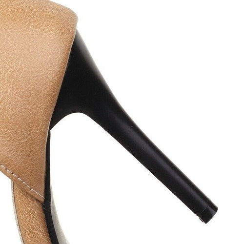 Women's Open Toe Sandals Stiletto Heels Shoes Buckle Formal Oversize ...
