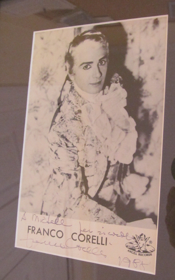 Franco Corelli Signed Autograph LP and Framed Photograph 1980 & 1988 | eBay