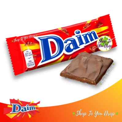 DAIM BARS 8 x 28g Dime Present Gift Milk Chocolate BB 04/26 CHEAPEST £9 ...