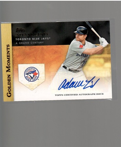 ADAM LIND GOLDEN MOMENTS AUTO 2012 TOPPS BASEBALL | eBay