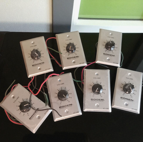 Lot of 7 BOGEN AT-10A 10W Attenuator 10-Setting Speaker Volume Control ...