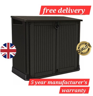 Large Keter Store Garden Lockable Storage Box XL Shed Outside Bike Bin ...