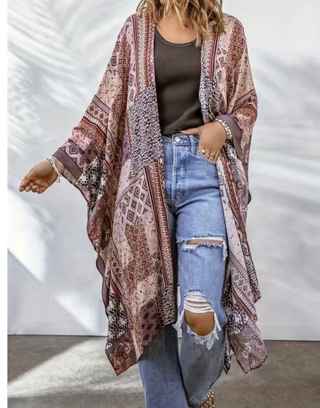 NEW O/S Kimono Wrap Cover Up Floaty & Beautiful Boho NWT | eBay