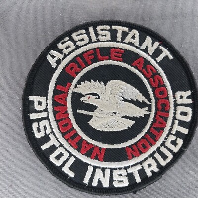 Assistant Pistol Instructor NRA Sew On 4" Patch | eBay