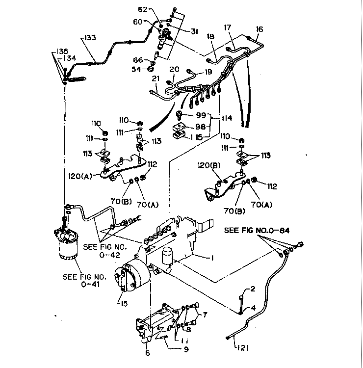 PIPE - FUEL INJECTOR #1 Genuine ISUZU 1-15413940-2 Fits 6SA1 Engine | eBay