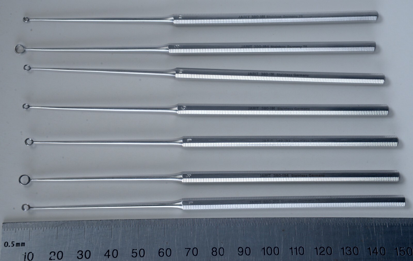 Integra Jarit Buck Ear Curette #0 #1 #3 Stainless Steel Surgical ...