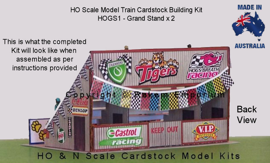 Grandstand Seating X 2 Model Railway Building Kit HO Scale HOGS1 for ...