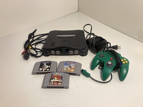 Nintendo 64 N64 Console With 1 Controller & 3 Games - Pokemon Stadium ...