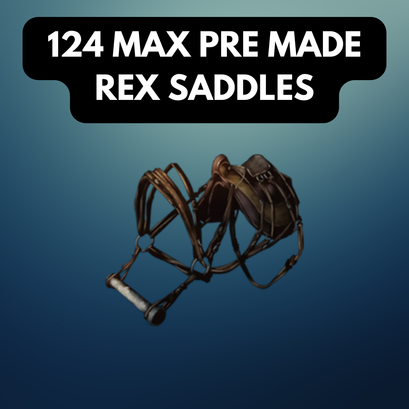 🔥ARK Survival Ascended PvE PC/XBOX/PS5 124 Max Pre-Made Rex Saddle for ...