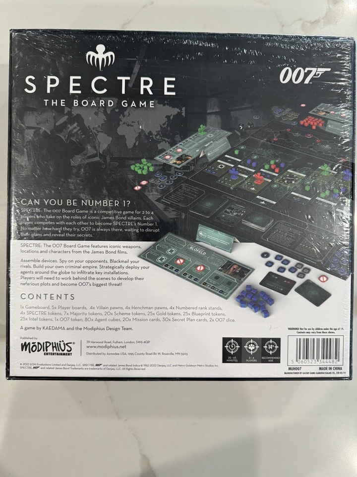 007 Spectre Board Game New Factory Seal Collectible | eBay