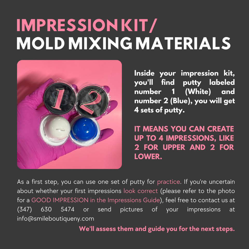 Home Impression Kit for Partial Dentures, Flippers, Removable Veneers ...