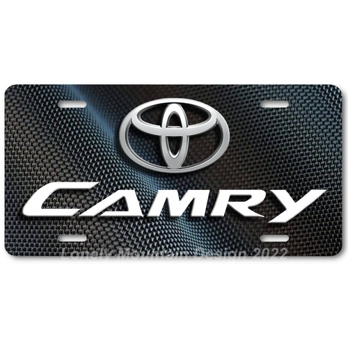 Toyota Camry Inspired Art White on Wave FLAT Aluminum Novelty Auto ...