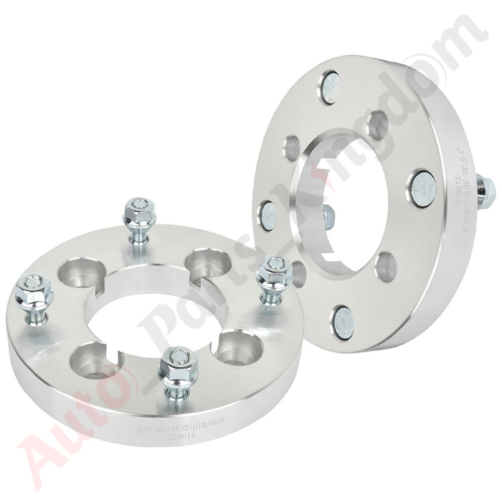 2) 1" Wheel Adapters 4x110 to 4x137mm 10x1.25 For Bombardier Honda ...