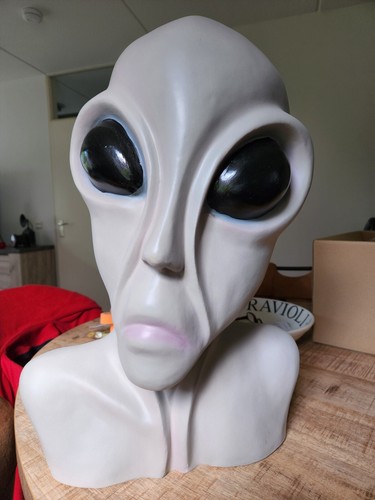 Extremely Rare! Alien Roswell Area 51 Lifesize Alien Bust Figurine ...