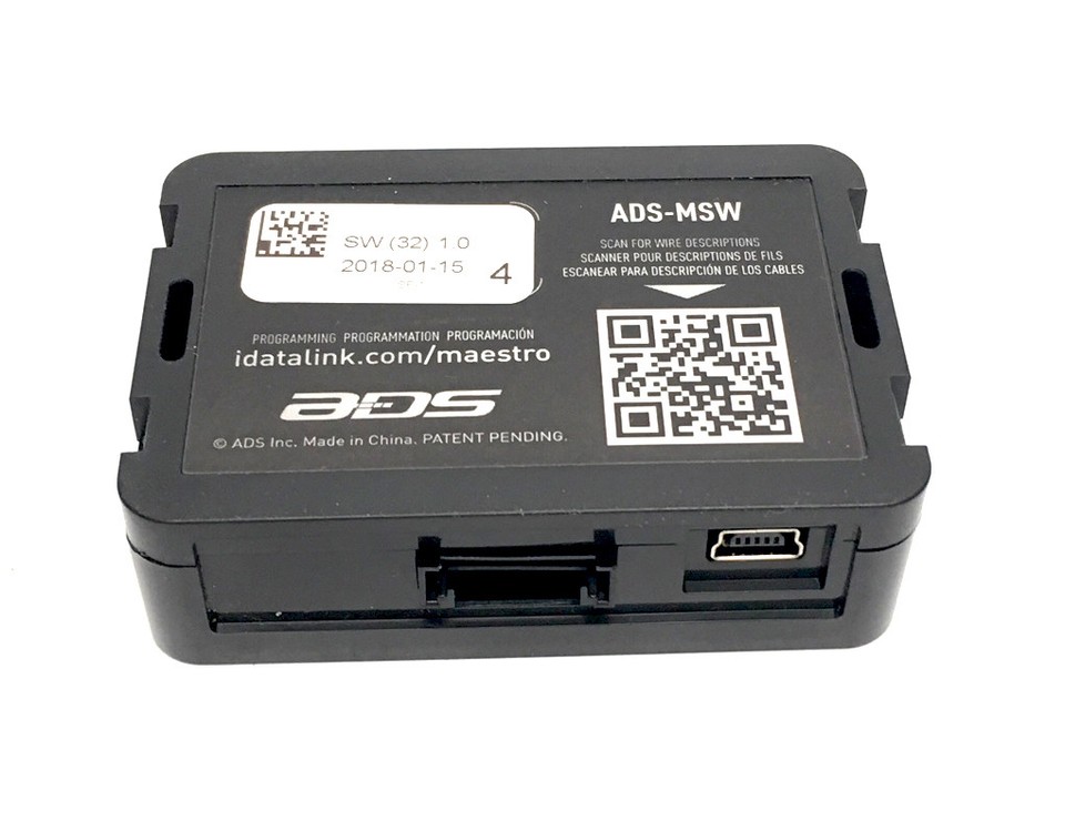iDatalink Maestro SW ADS-MSW Steering Wheel Control Integration Module ...