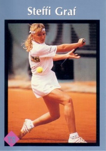 Steffi Graf 1991 Tuff Stuff Jr. magazine tennis card NrMt-Mt condition ...