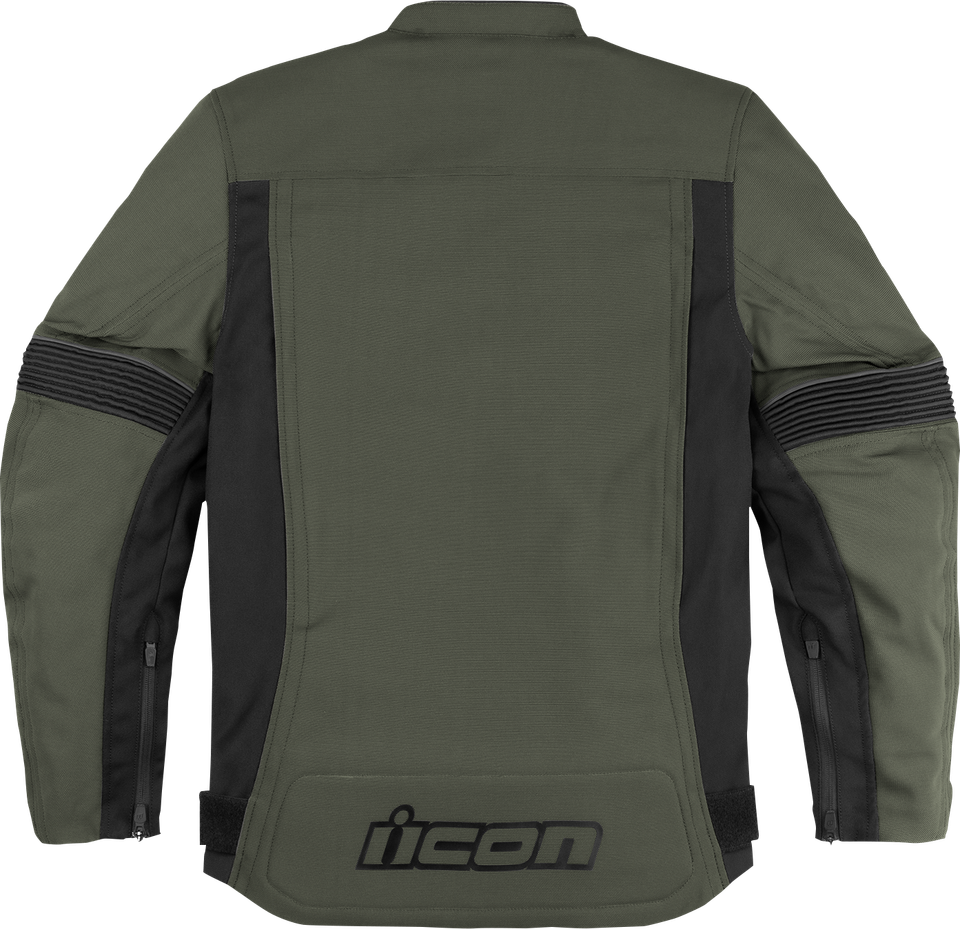 Icon Slabtown Motorcycle Riding Jacket Green Large | eBay