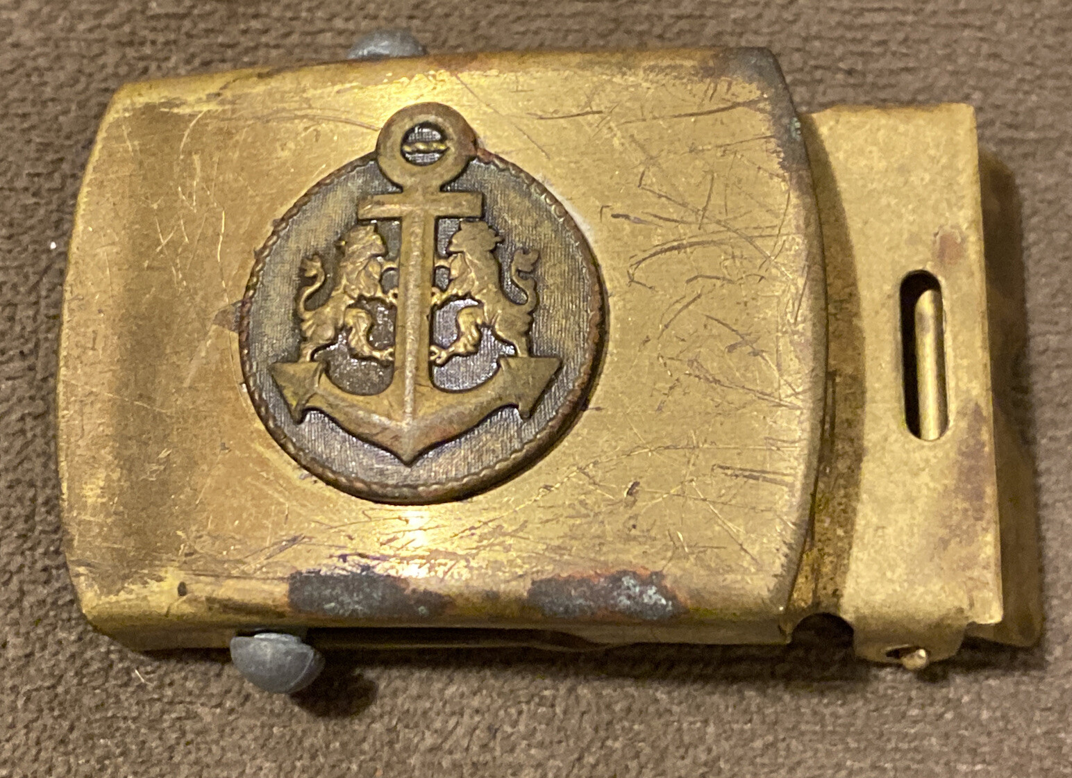 Vintage Navy Solid Brass US Navy Merit Belt Buckle Made in USA | eBay