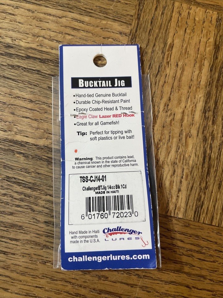 Challenger Bucktail Jig Hook 1/4 | eBay