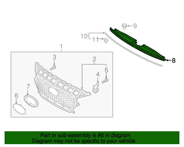 ⭐GENUINE⭐ Hyundai Elantra GT 2018-2020 for Front Upper Radiator Cover ...