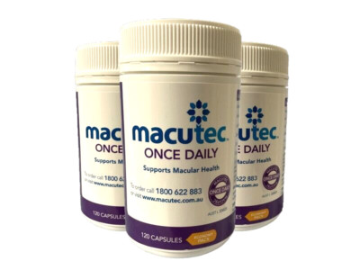 3 x 120 Capsules Macutec Once Daily Protection for your eyes For Macula ...