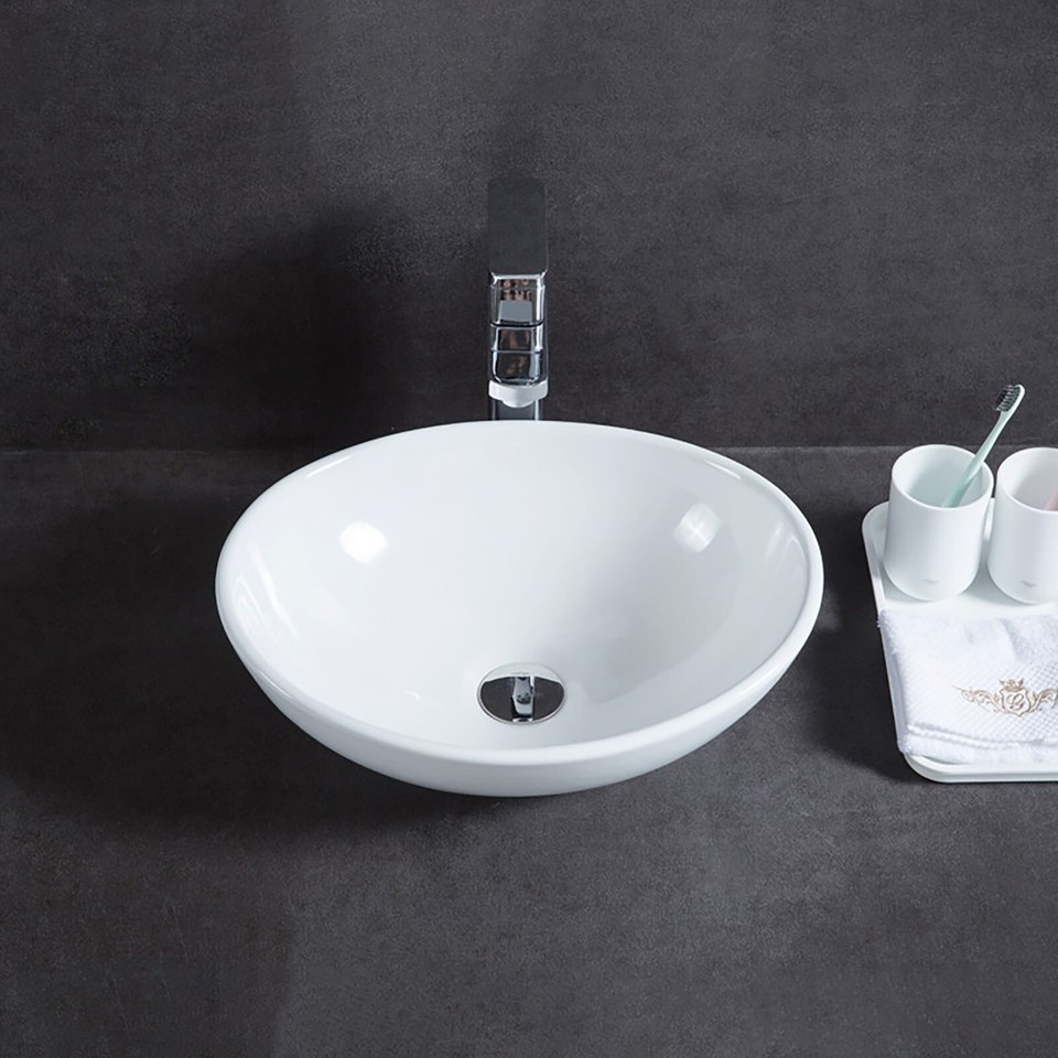 41cm Bathroom Oval Counter top Basin Sink Bowl Ceramic Vessel Sink ...