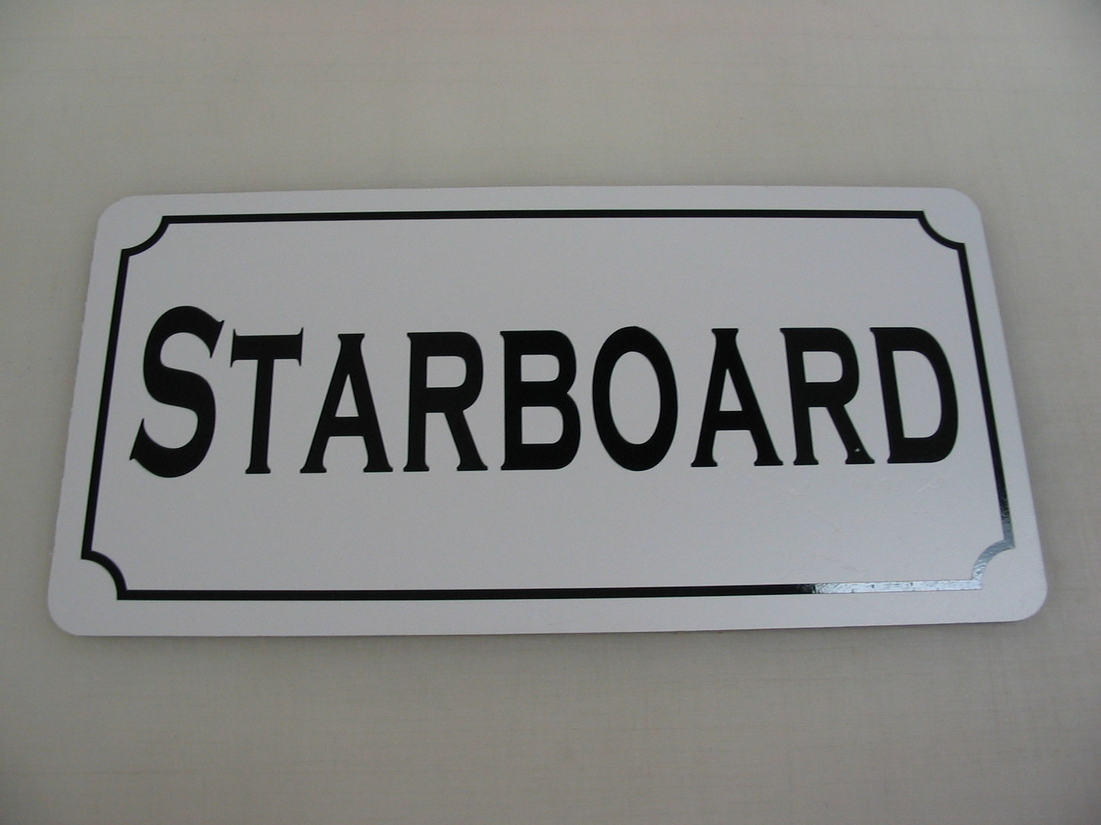 STARBOARD Metal Sign Nautical BAR Shop Sail Fishing Boat Dock Yacht ...
