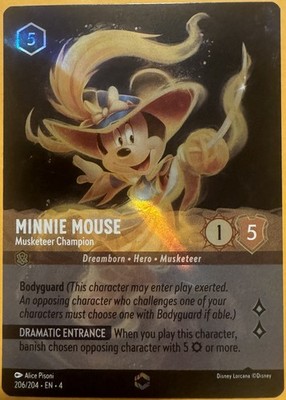 MINNIE MOUSE - Enchanted! DISNEY Lorcana URSULA’S RETURN Musketeer ...