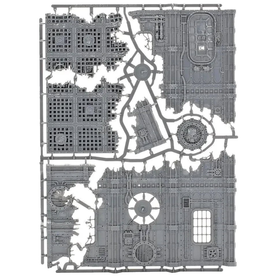 Warhammer 40k Ruined Factorum Terrain Scenery Building New on Sprue ...
