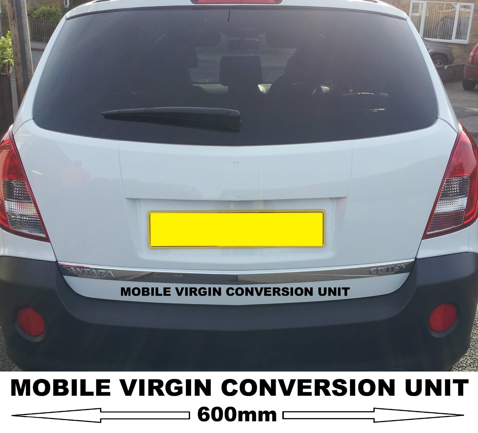 MOBILE VIRGIN CONVERSION UNIT Car Sticker Decal As Seen In Inbetweeners ...