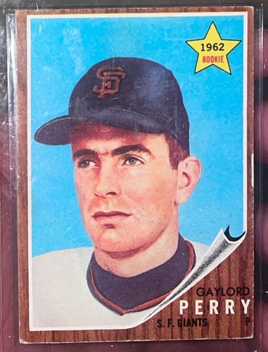 1962 TOPPS BASEBALL GAYLORD PERRY ROOKIE CARD #199 | eBay