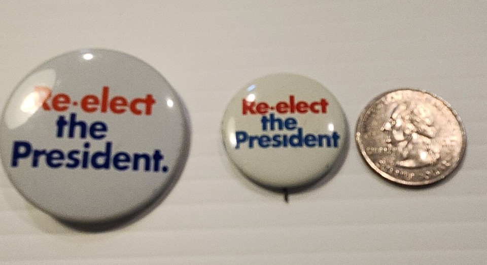 Re-elect the President, 1972 Nixon Campaign Buttons | eBay