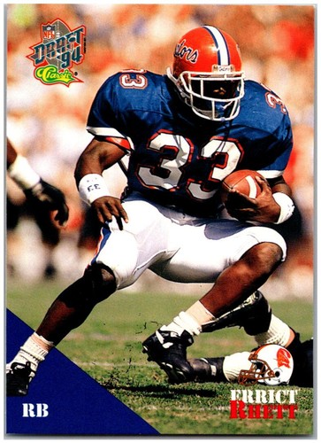 1994 Classic NFL Draft #4 Errict Rhett - FREE SHIPPING! | eBay
