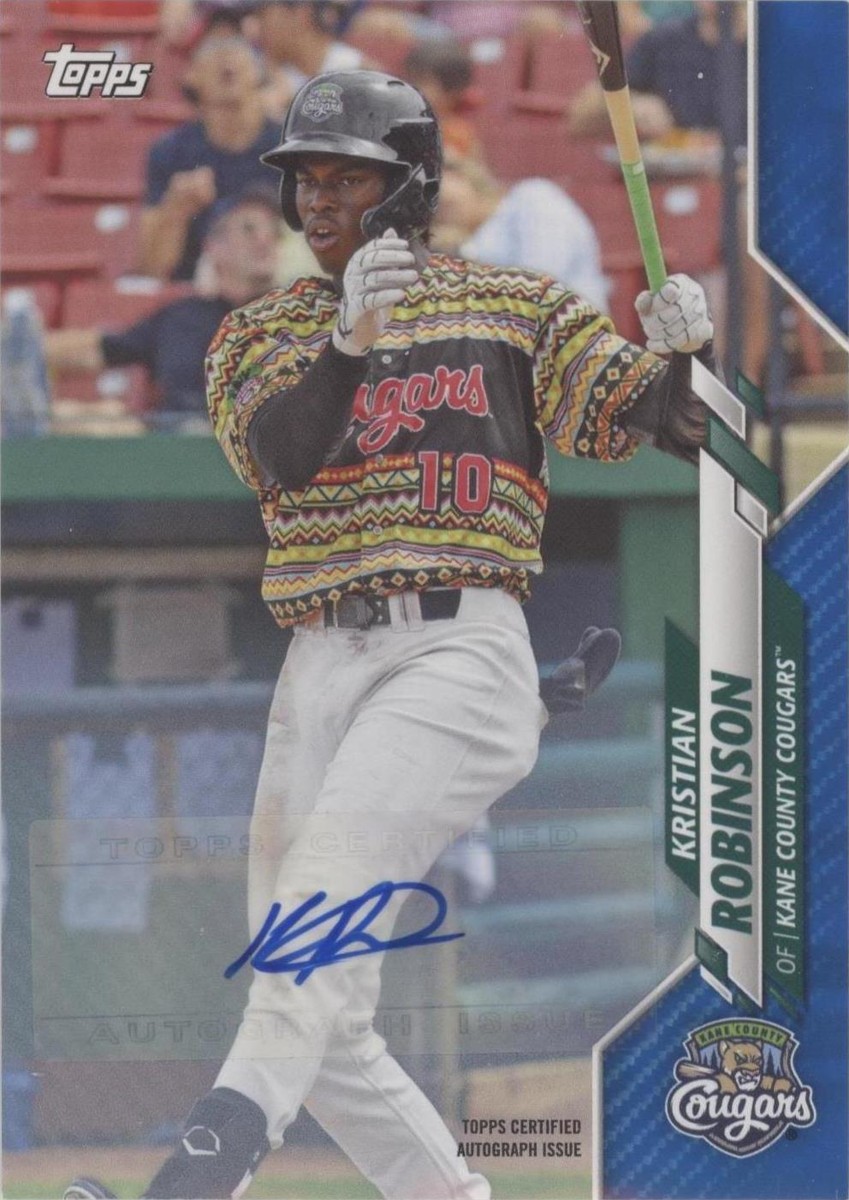 2020 Topps Pro Debut - Blue Autographs #PD-196 Kristian Robinson /150 ...