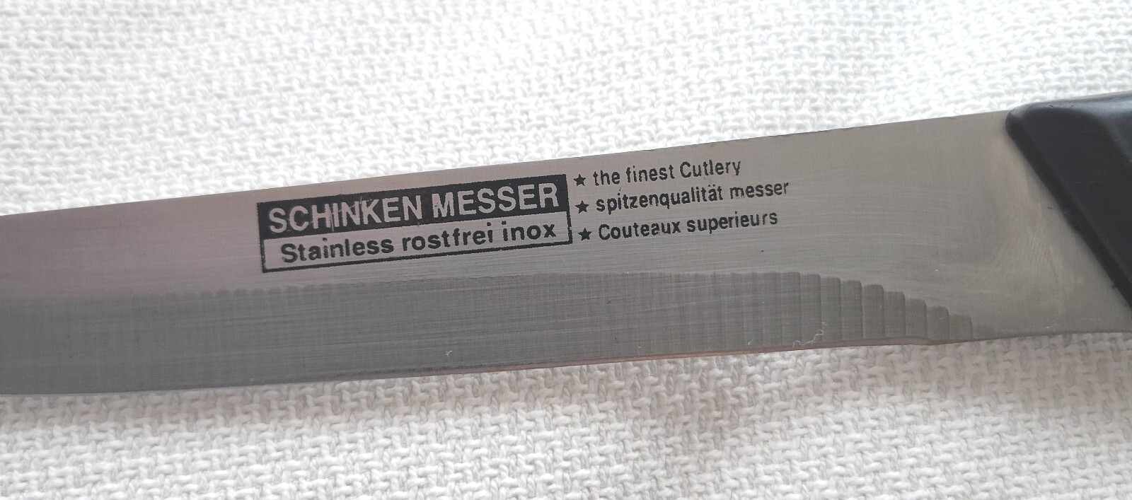 SCHINKEN MESSER Knife Stainless Steel Rostfrei Inox Blade | eBay
