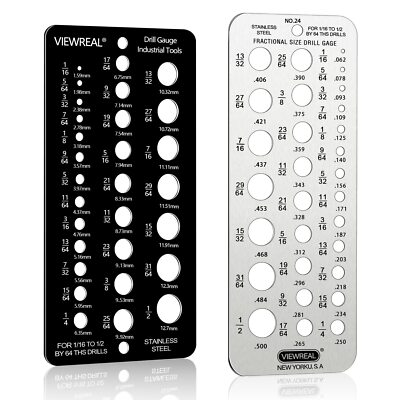 Drill Bit Gauge Fractional Drill Bit Size Gauge Stainless Steel Drill ...