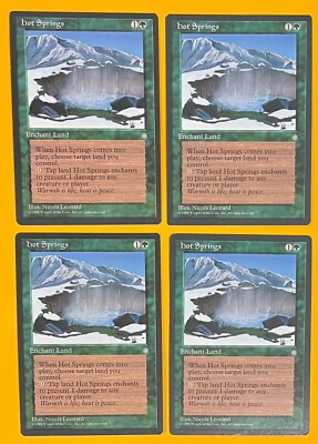 MTG HOT SPRINGS (x4) Ice Age (OldManMTG 010-985) | eBay