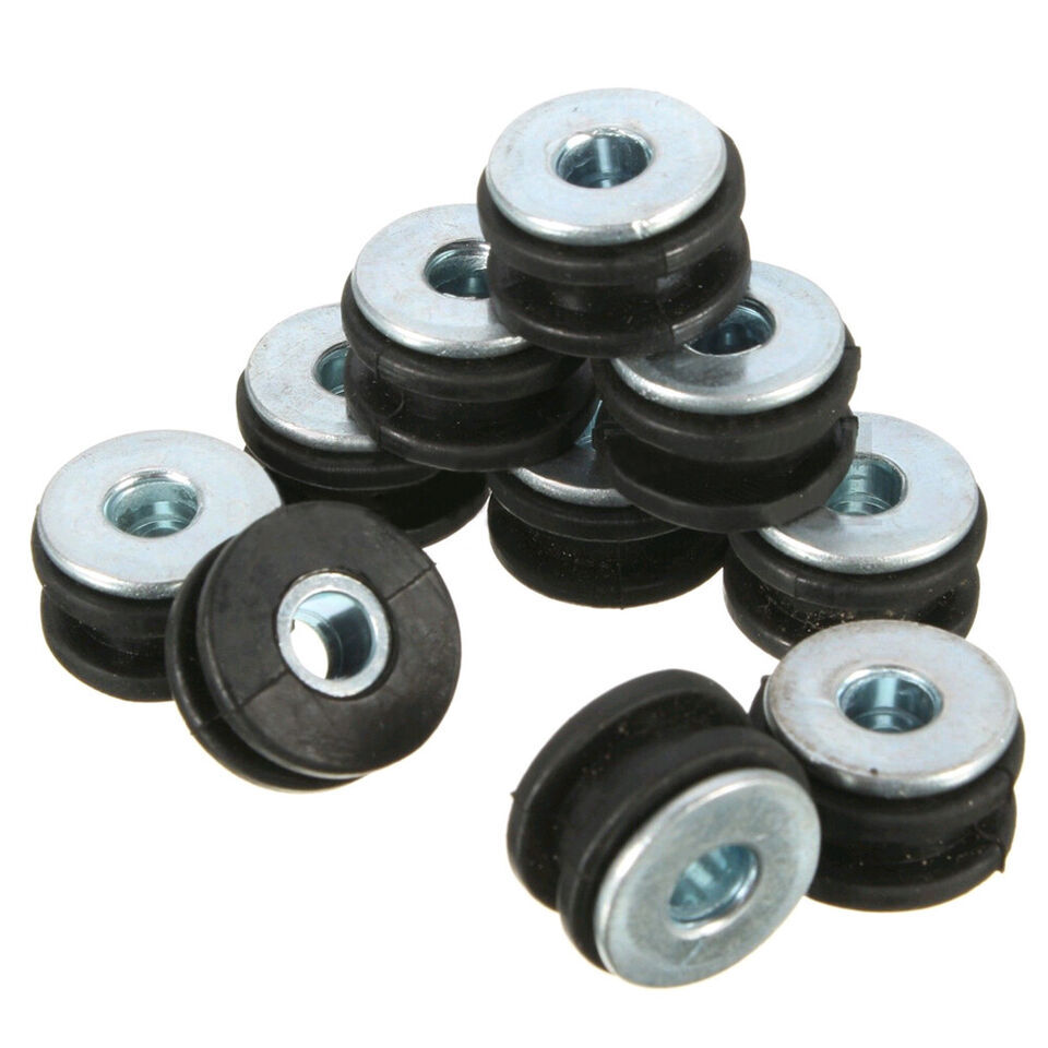 10Pcs Motorcycle Rubber Grommets Bolt For Honda Yamaha Suzuki Kawasaki ...