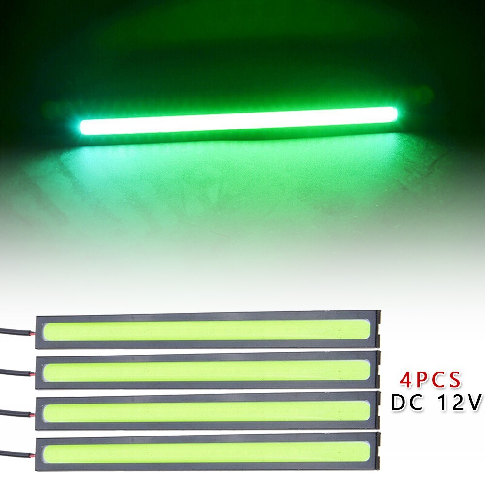 DC 12V LED Light 4pcs 12V LED DRL Aluminum Shell+COB Running High ...