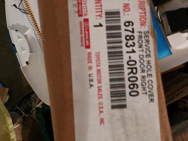 Genuine OEM Toyota 67831-0r060 Passenger Front Door Service Access ...